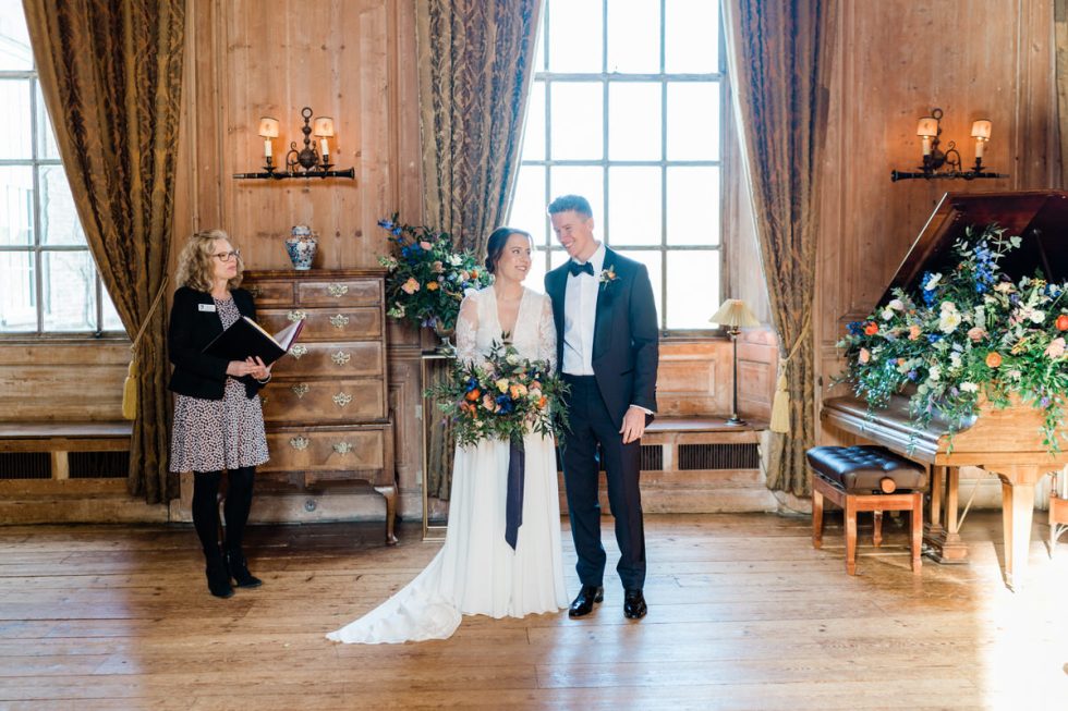 Suffolk winter wedding inspiration at Glemham Hall