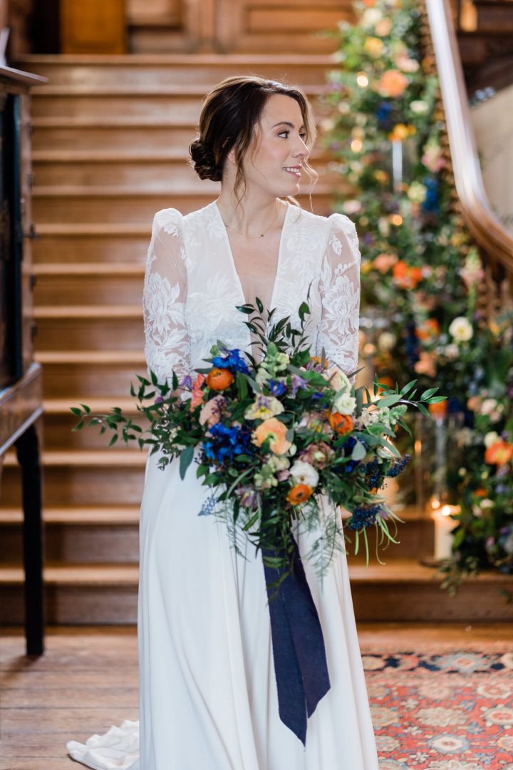 Suffolk winter wedding inspiration at Glemham Hall
